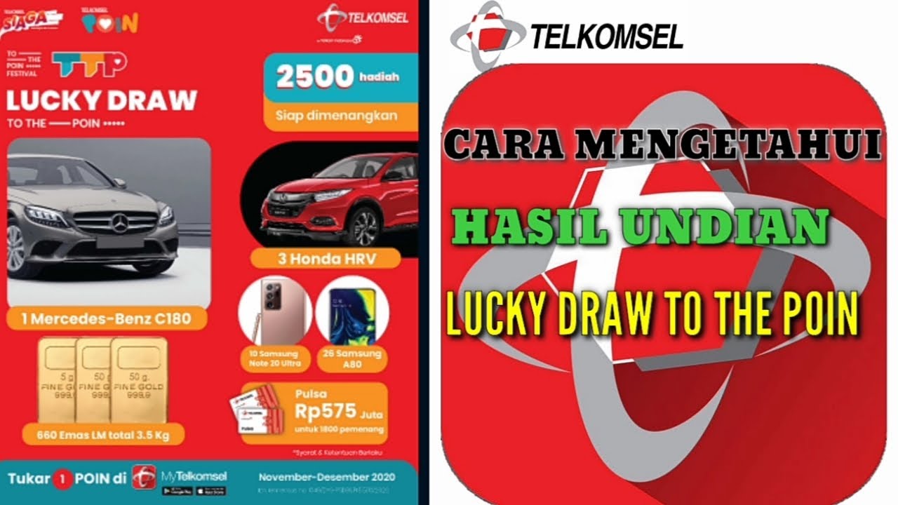 Cara Mengetahui Hasil Undian Lucky Draw To The Poin Telkomsel - YouTube