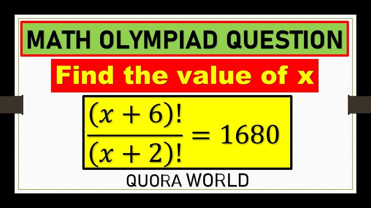 Math olympiad questions || viral math problems - YouTube