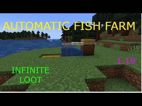 Minecraft How to Build Automatic Fish Farm (1.19) - YouTube