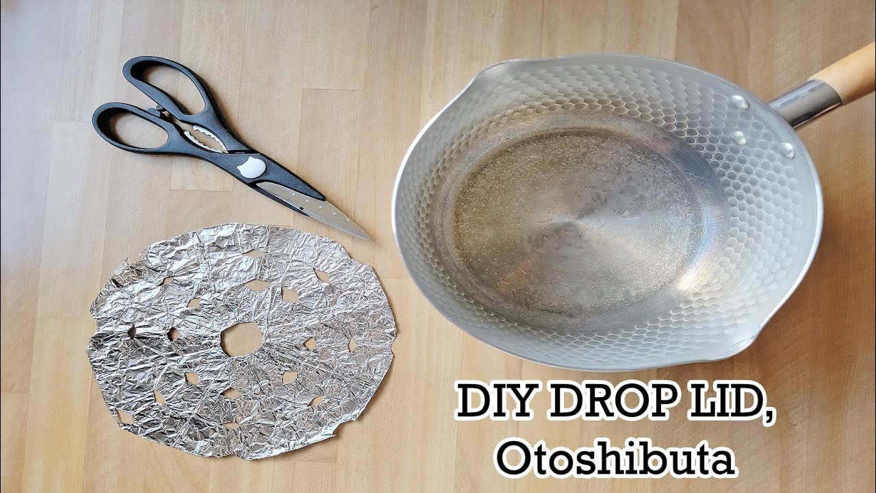 DIY COOKING DROP LID, OTOSHIBUTA, for simmered foods, stews, soups ...