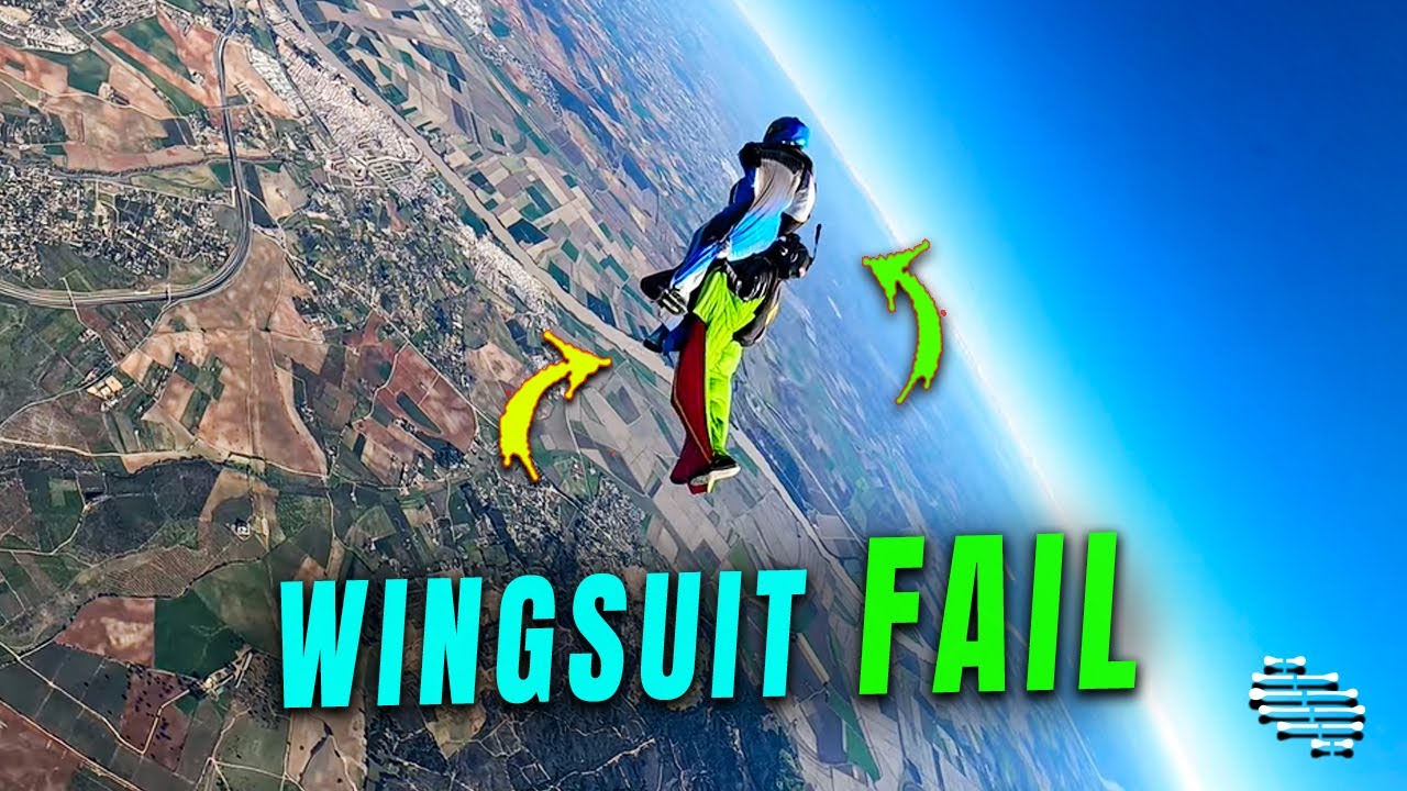 Wingsuiter Fails to Land on Another While Performing a Trick - YouTube