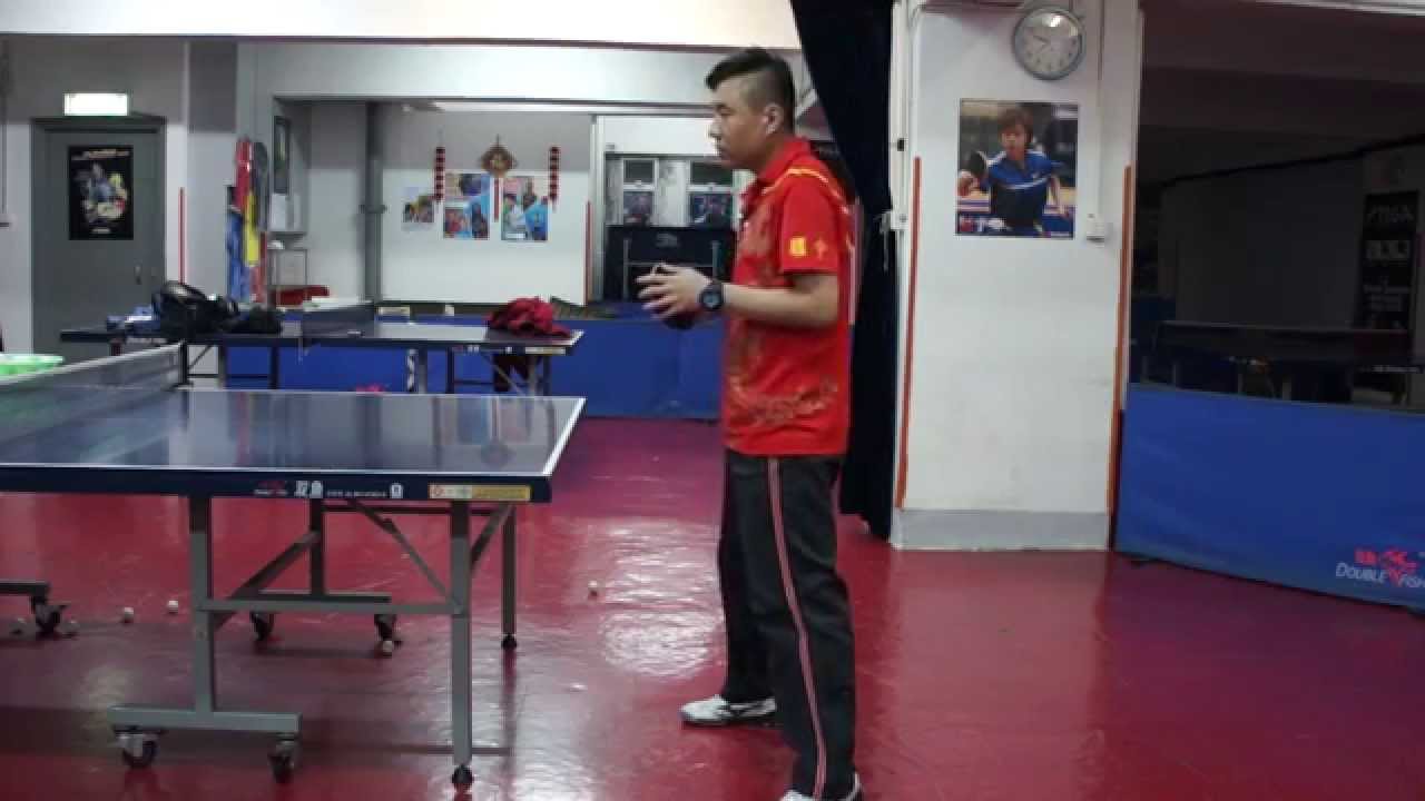 Backhand of China Professional (against backspin) | TableTennisDaily