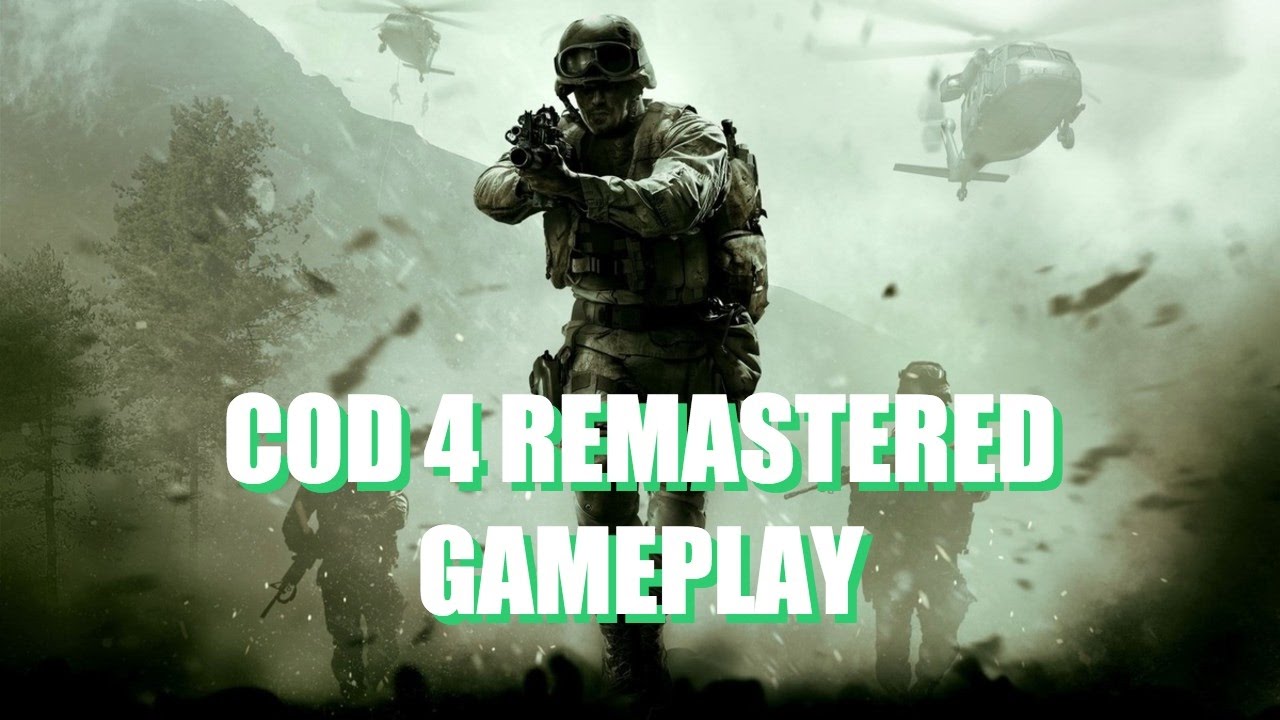 COD 4 REMASTERED GAMEPLAY 1: USE THE RPD ITS THE BEST!!!!! - YouTube