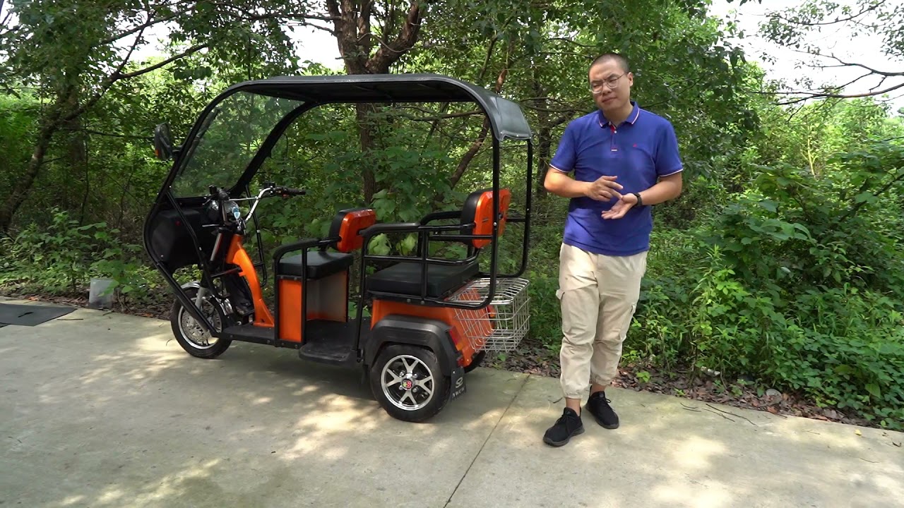 (5) NWOW-ERVS2 48V32AH500W taxi tricycle - YouTube