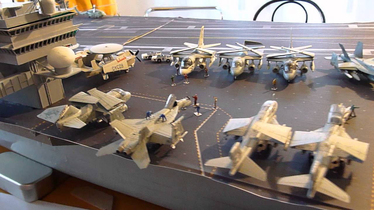Aircraft Carrier CV 64 Scale 1 144 YouTube