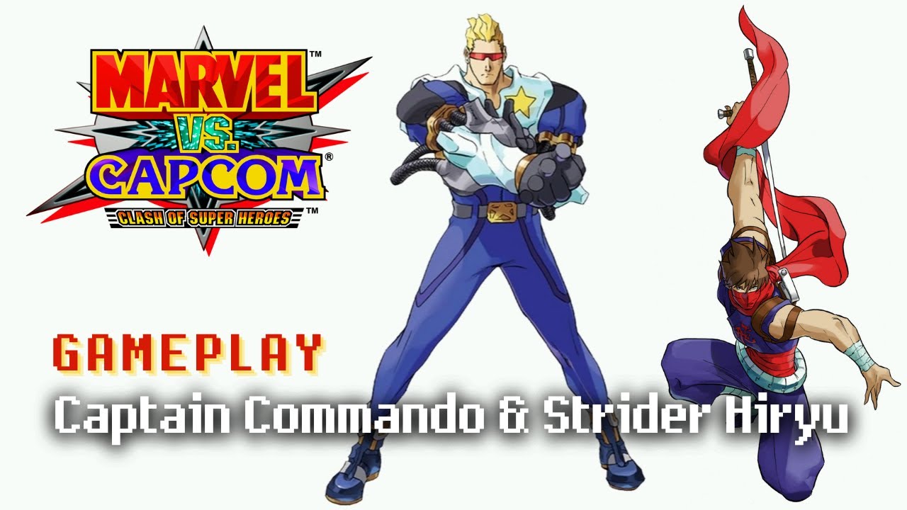 Marvel vs. Capcom - Gameplay com Strider Hiryu & Captain Commando - YouTube