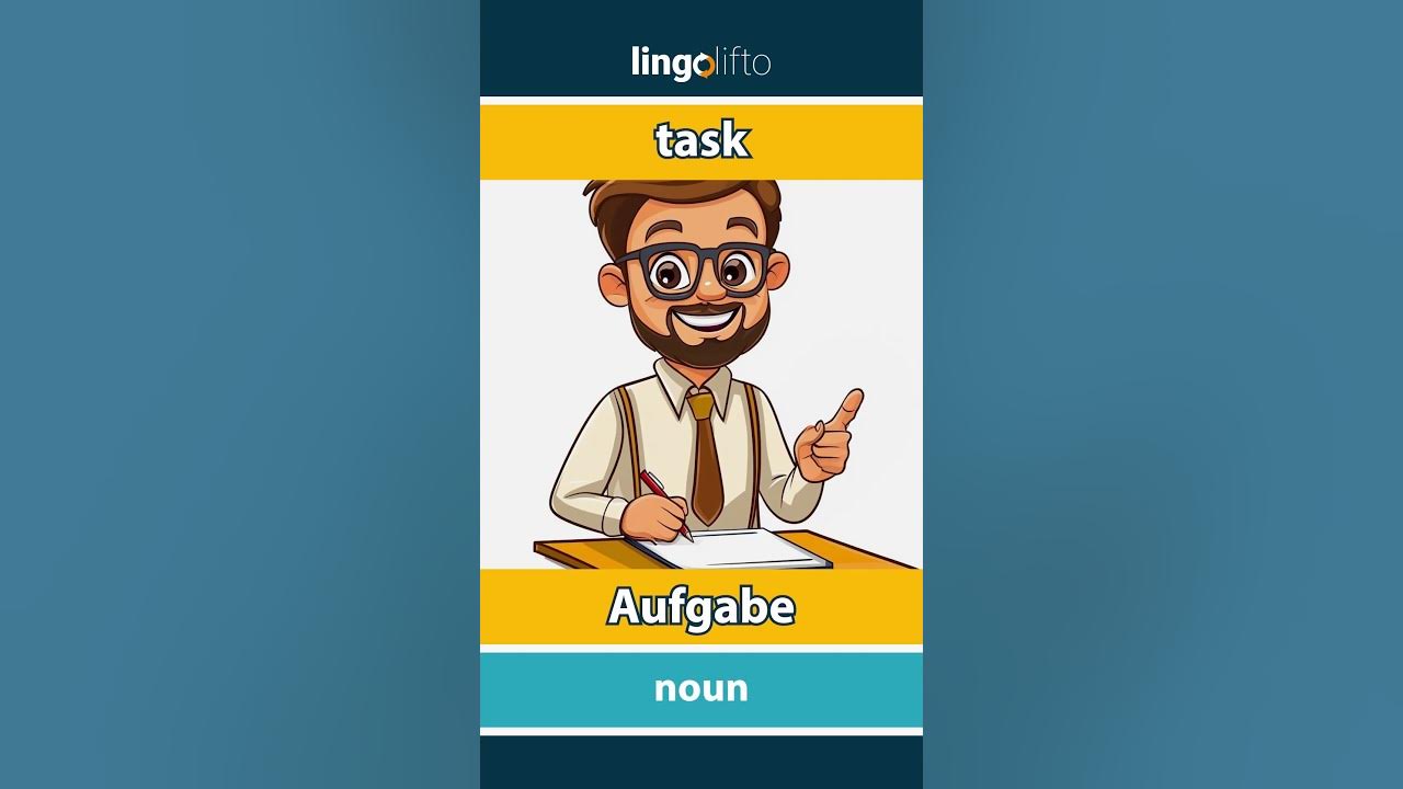 🇬🇧🇩🇪 task - Aufgabe : vocabulary builder : learn English : Lernen wir Englisch - YouTube