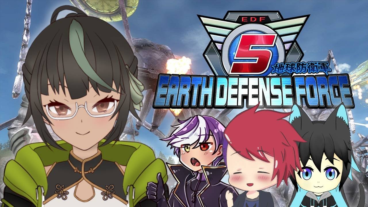 【EDF5】 Explosive Simulator with the Boys | Malaysia VTuber 【Eri James】 - YouTube