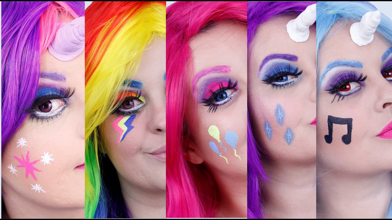 MENU DE MAQUIAGEM MY LITLE PONY EQUESTRIA GIRL MAKEUP TUTORIAL - YouTube