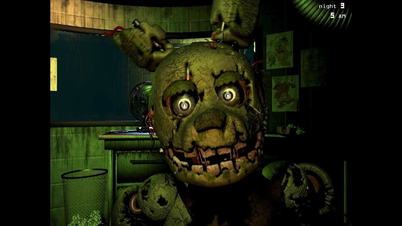 Fnaf 3 Lets Play 3: SpringTrap Attacks - YouTube