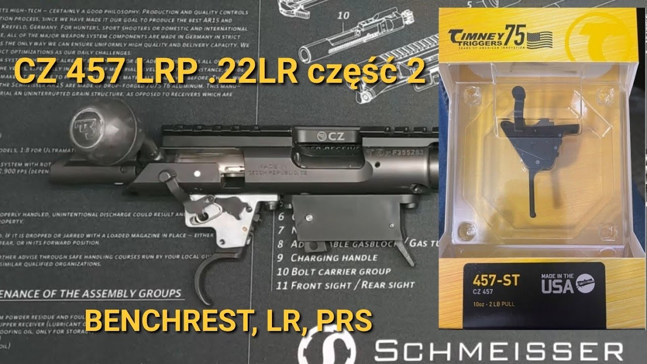 CZ 457 LRP 22lr - część 2 - Timney Triggers - YouTube