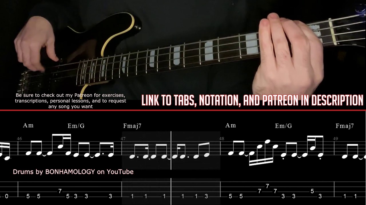 Led Zeppelin - Stairway To Heaven (Bass Line w/tabs and standard ...