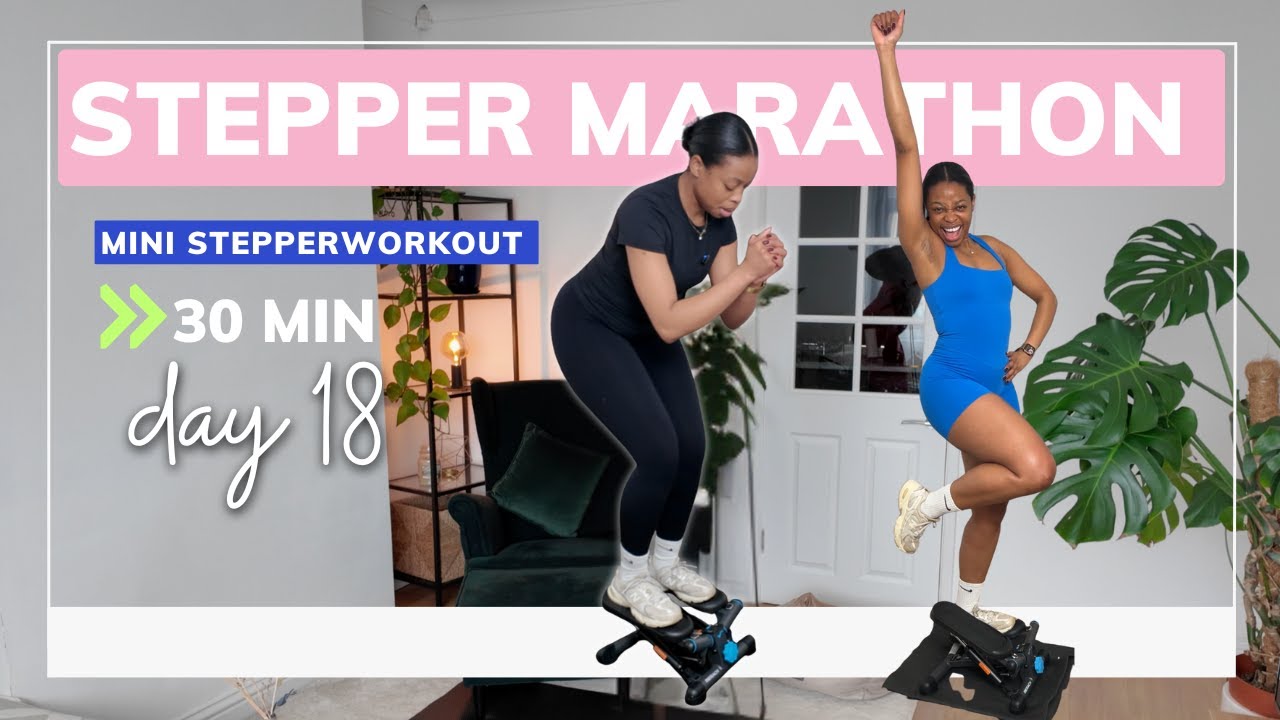 This 30 Min Mini Stepper Workout Will Make You Sweat | Full Body - Day ...