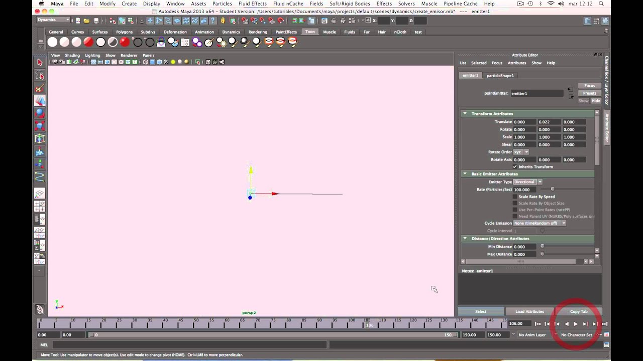 Tutorial Maya 2013, Partículas, parte 2 - YouTube