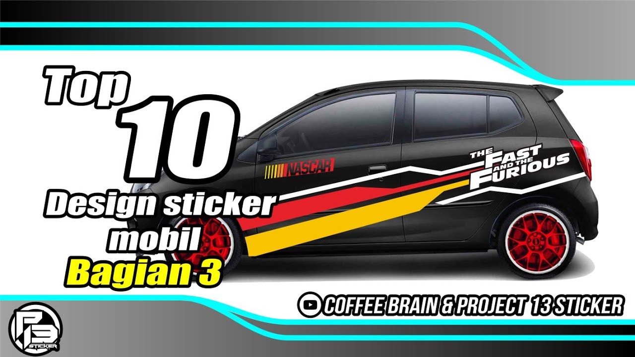 Top 10 Design Cutting Sticker Mobil | Bagian 3 - YouTube