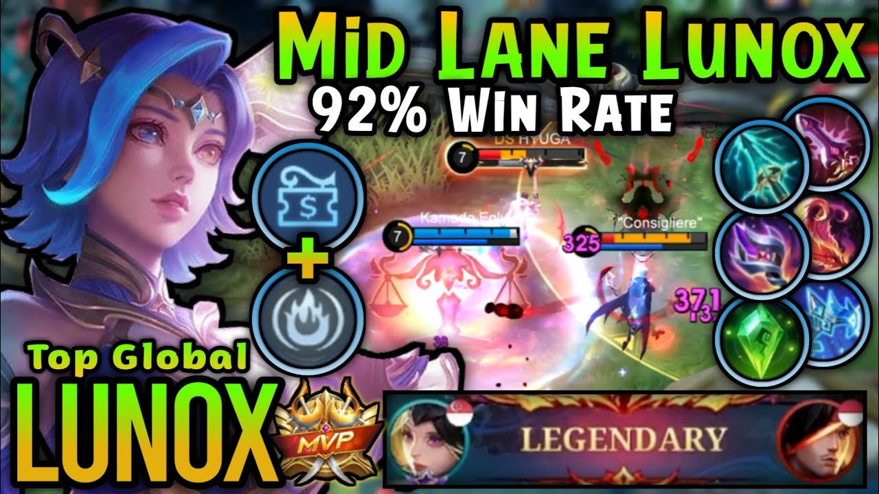 Lunox Best Build For 2024!! 92% Win Rate - Build Top Global Lunox ...