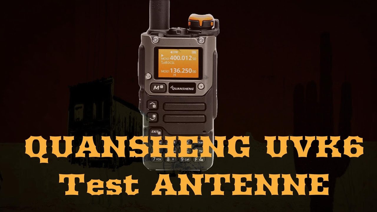 RADIO: QUANSHENG UVK6 TEST ANTENNE - YouTube