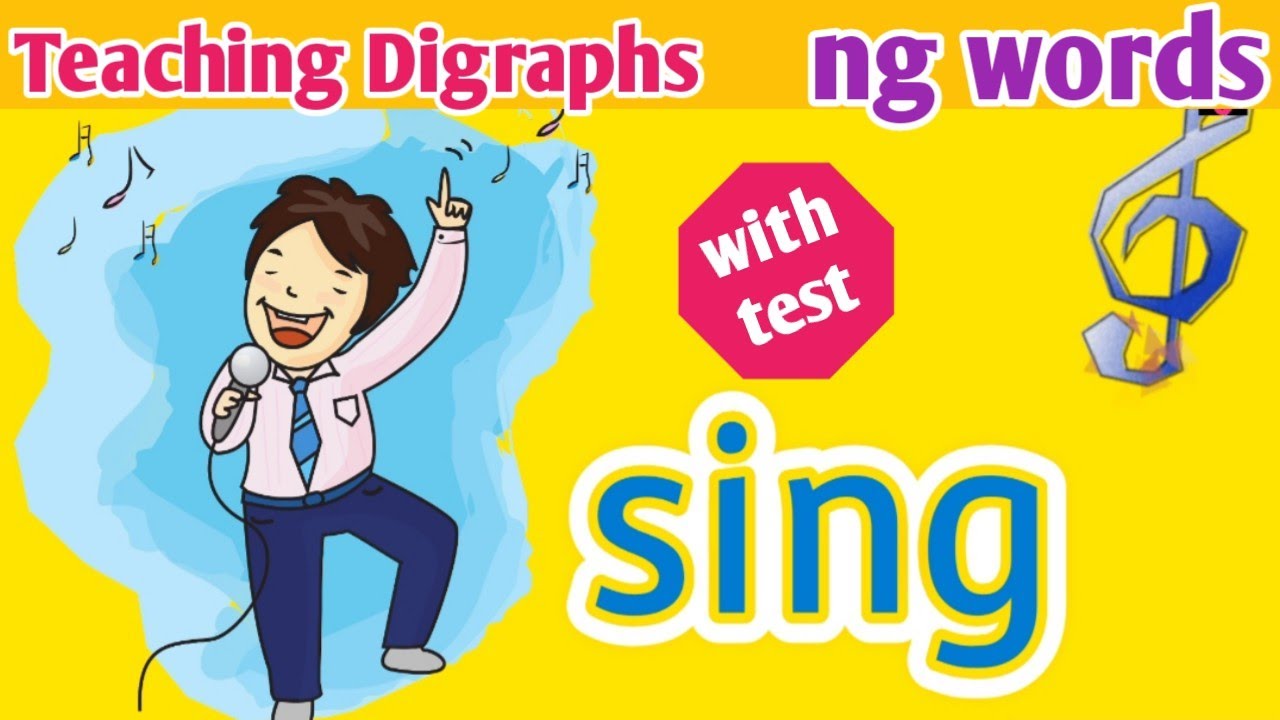 How to teach Digraphs | 'ng' sound words | Blending Phonics | ng words ...