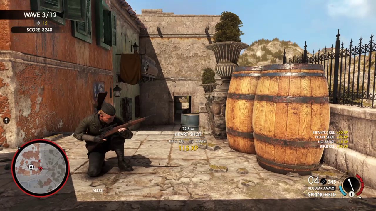 Sniper Elite 4 DLC Female Sniper Gameplay In Solo Survival - YouTube