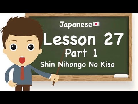 LET’S STUDY JAPANESE ( LESSON 27 PART 1) - YouTube
