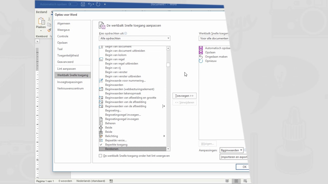 "Rekenmachine" functie binnen Word - YouTube