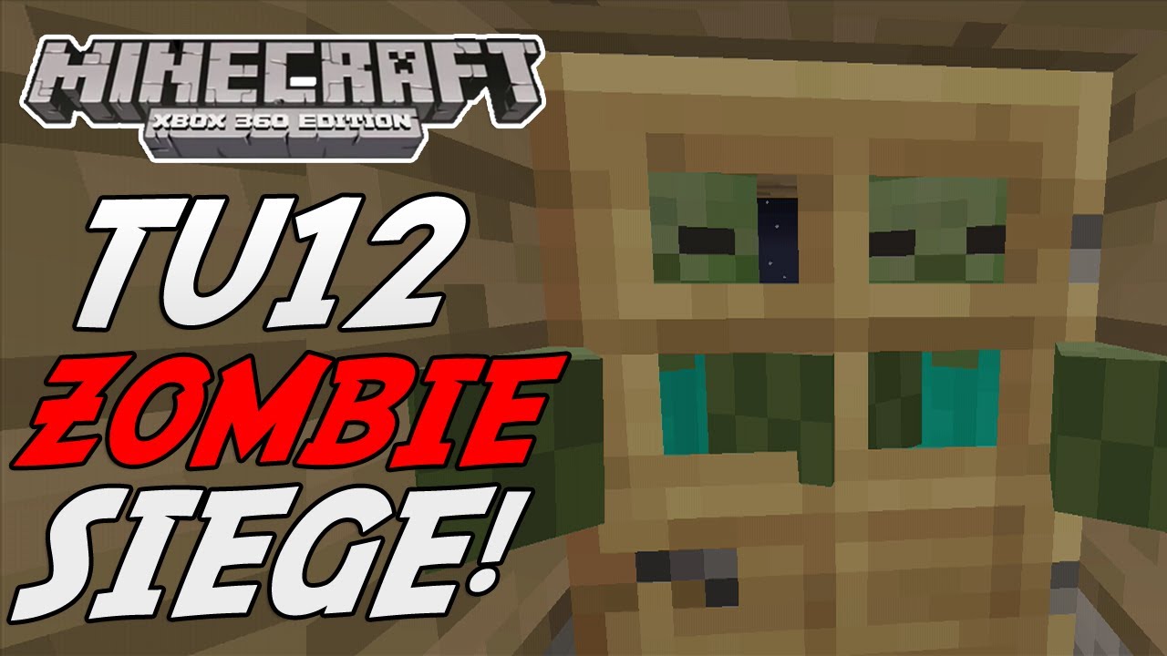 Minecraft (Xbox 360) - ZOMBIE SIEGE! (Title Update 12) - YouTube