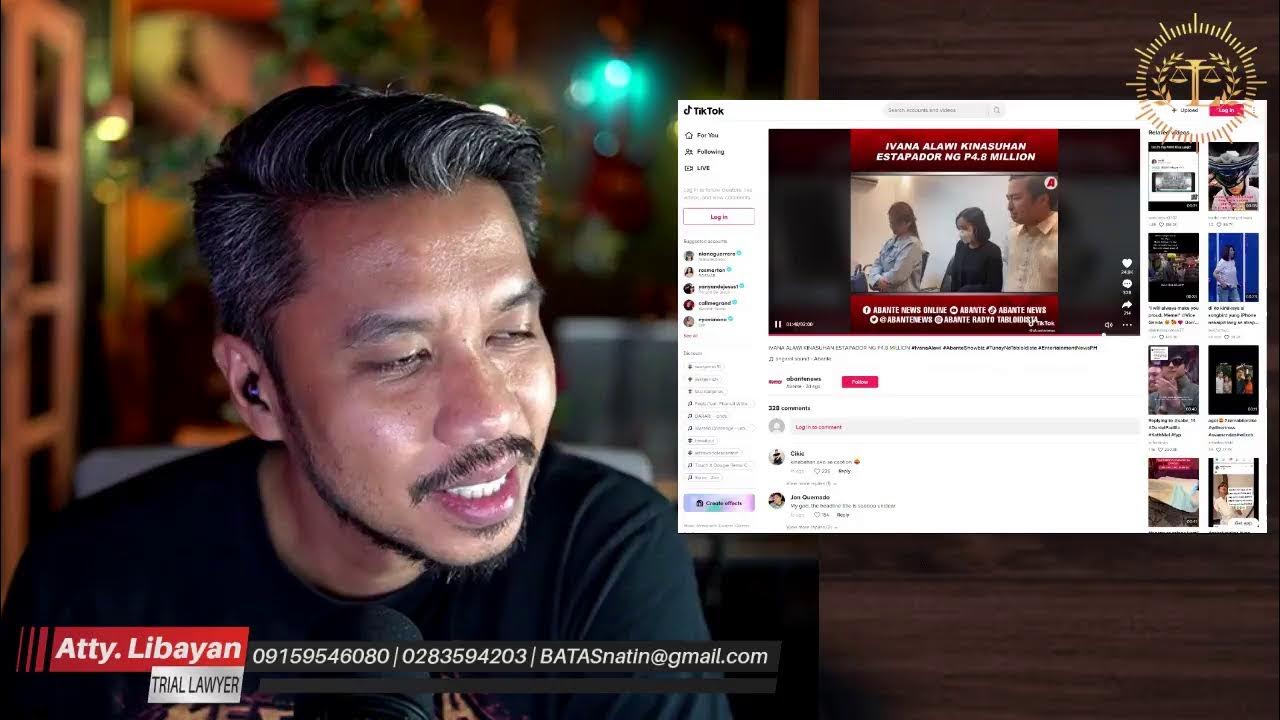 HUWAW! IVANA ALAWI NAGSAMPA NG KASO SA TAGUIG - YouTube