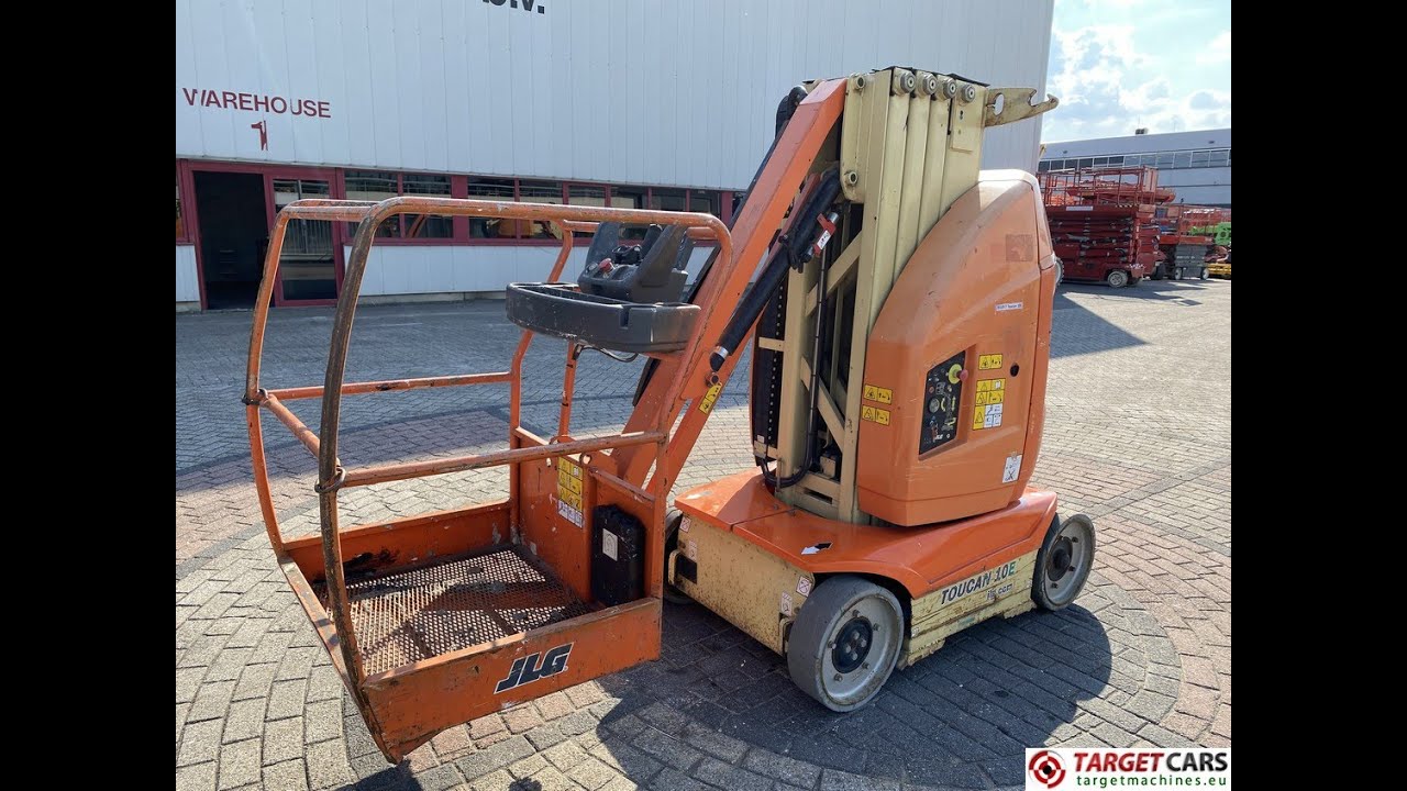 781067 JLG TOUCAN 10E ELECTRIC VERTICAL MAST WORK LIFT W/JIB 1010CM ...