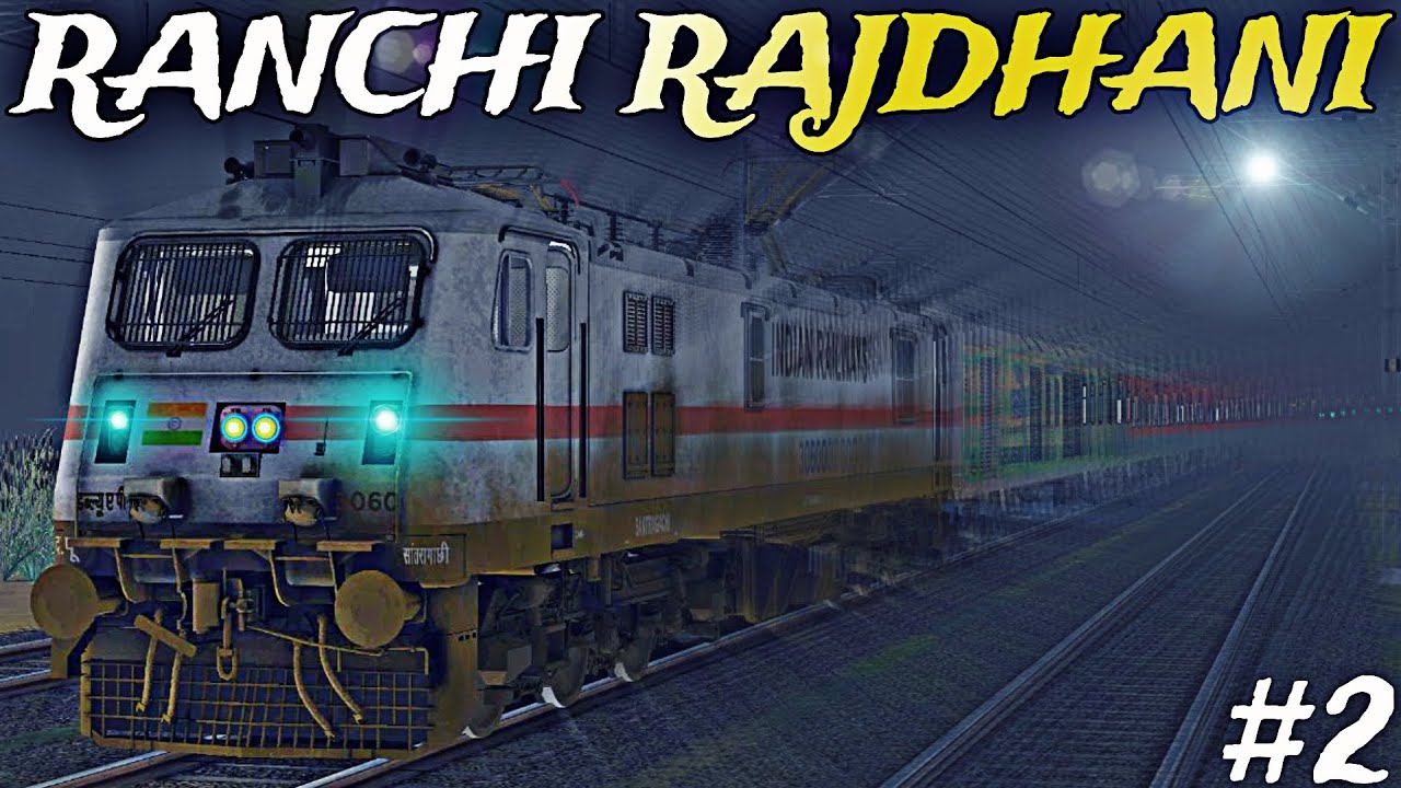 20839/Ranchi - New Delhi Rajdhani Express Night Journey Flat 130 Action ...