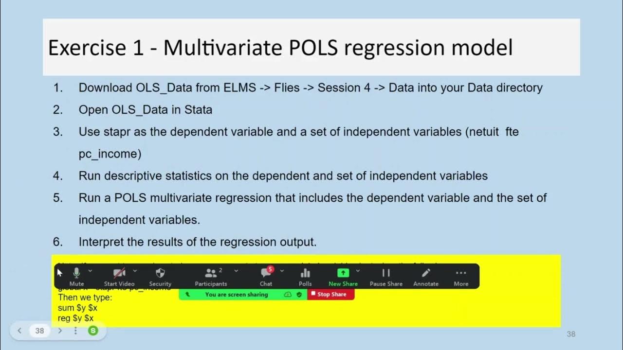 OLS Regression - Part 2 - YouTube