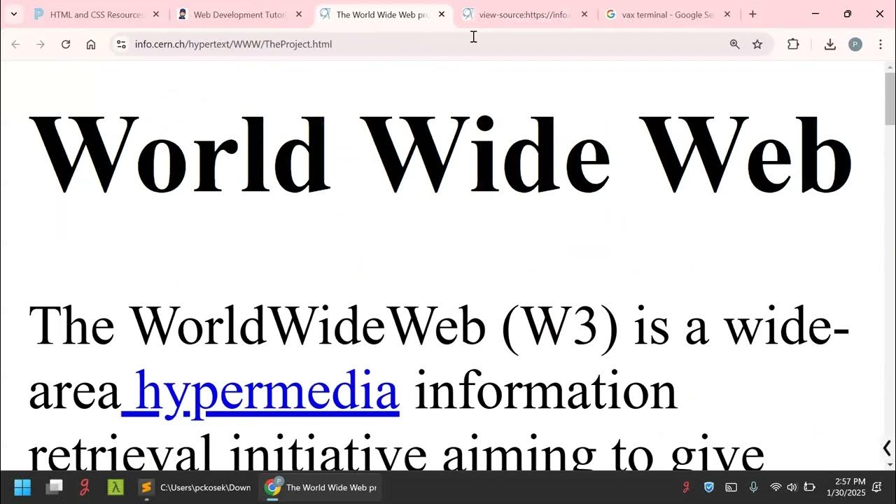 1/30 - HTML and Web App Dev Intro (Block 4) - YouTube