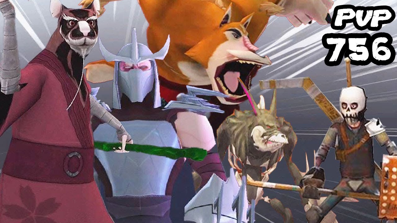 TMNT Legends PVP 756 (Sredder, Splinter, Rarzar, Casey Jones, Dogpound ...