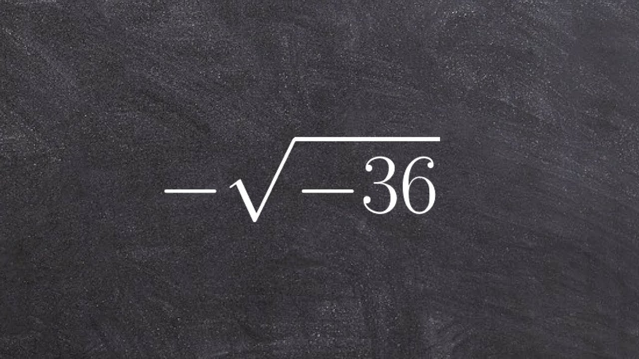 Solved Pulling A Negative Out Of A Square Root 9to5Science Solved Pulling A Negative Out Of A Square Root 9to5Science