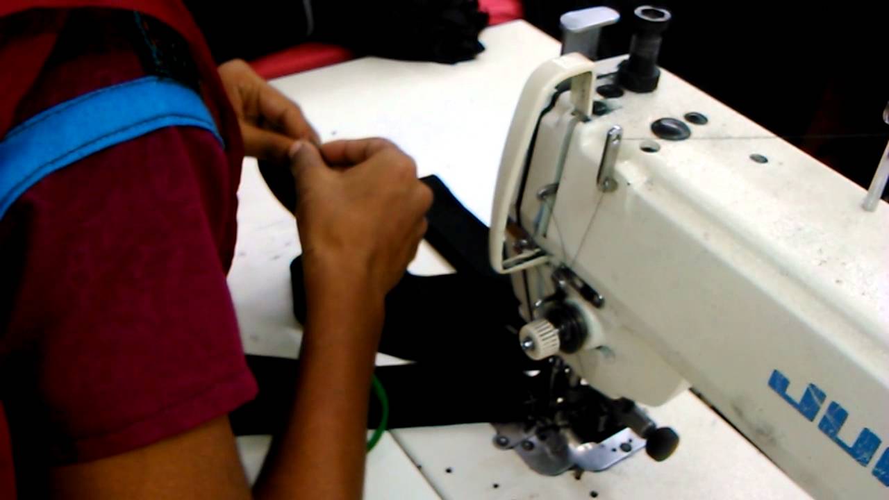How To Make a T Shirt Step 2 Neck rib making - YouTube