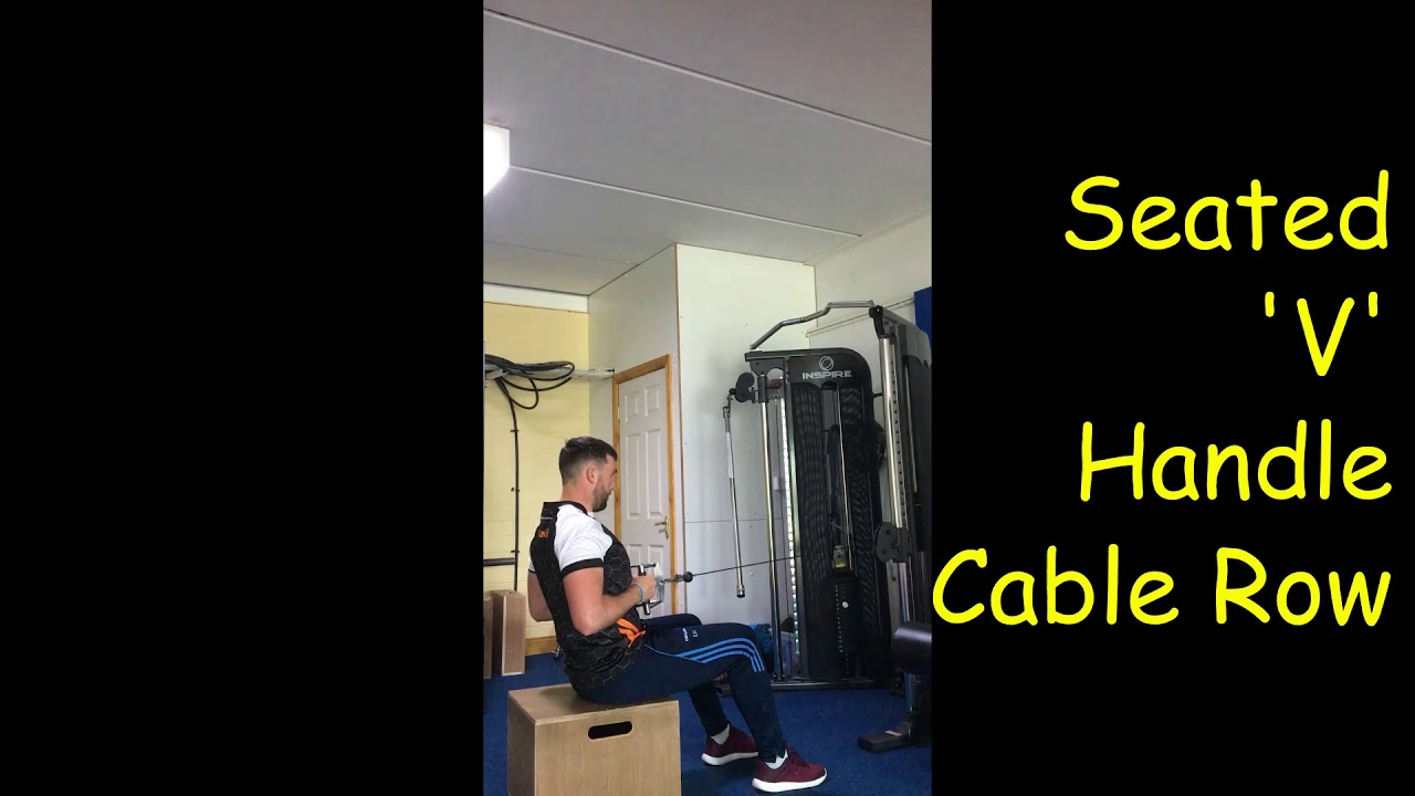 Seated 'V' Handle Cable Row - YouTube