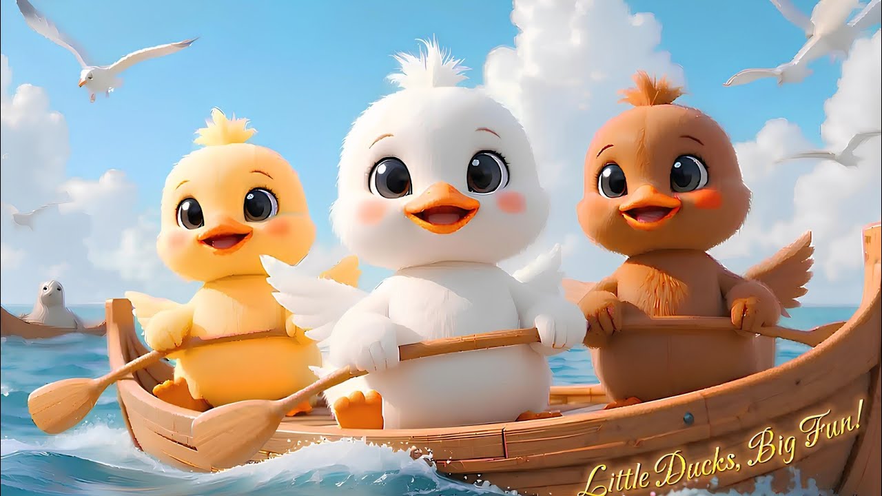 Three Little Ducks - Funny Animation for Children | Nursery Rhymes # ...
