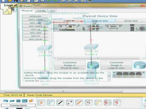 Network Address Translation on Cisco Packet Tracer - YouTube
