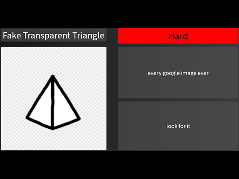 How to get the Fake Transparent Triangle - Find the Triangles - YouTube