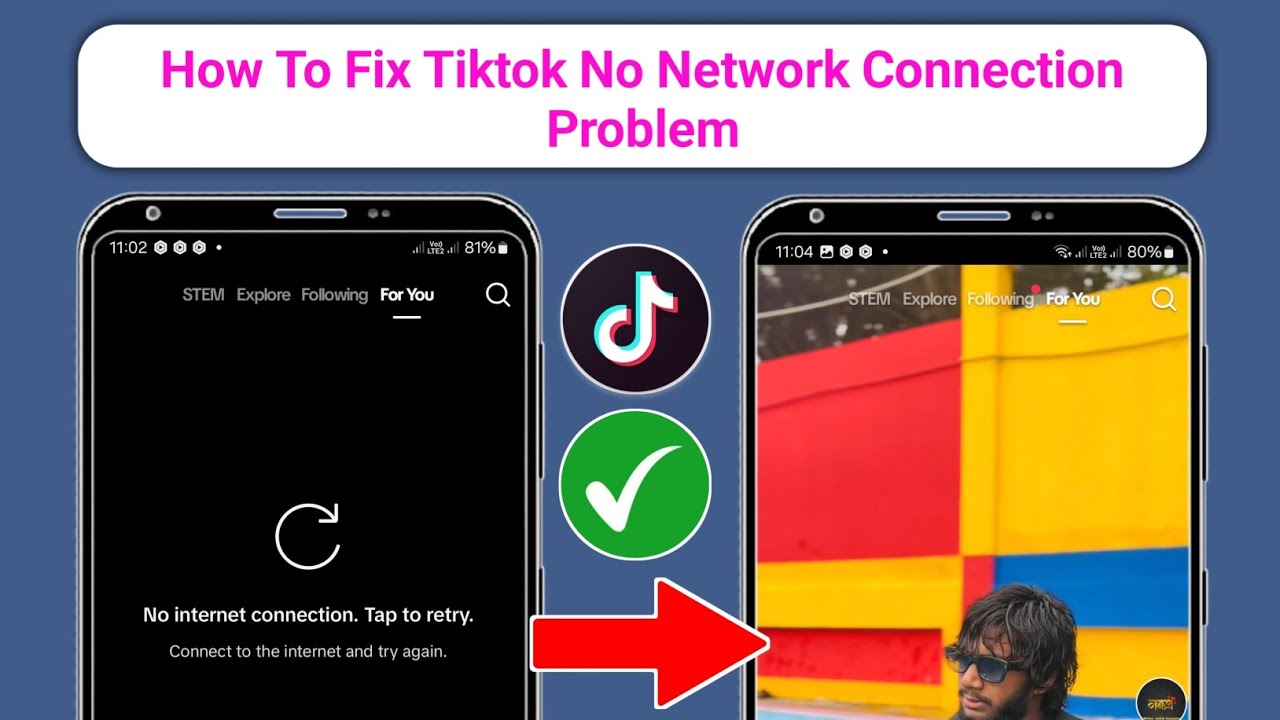 How To Fix Tik Tok No Network Connection Problem | TikTok Network Error ...