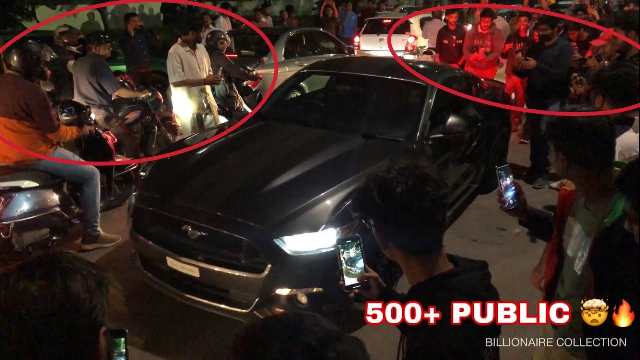 People Going Crazy After Seeing Ford Mustang In Indian Roads ...