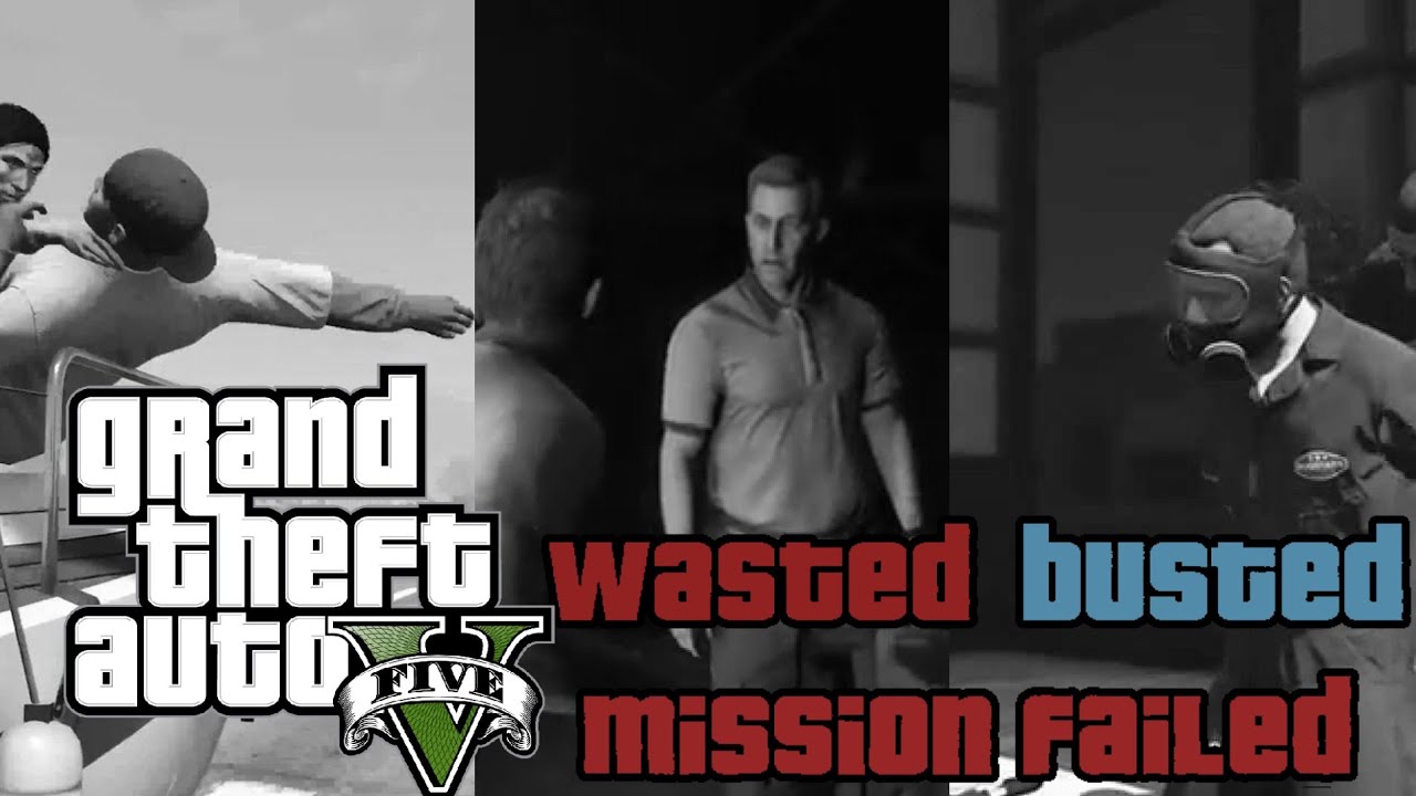Grand Theft Auto 5 - Failures and Busted - YouTube