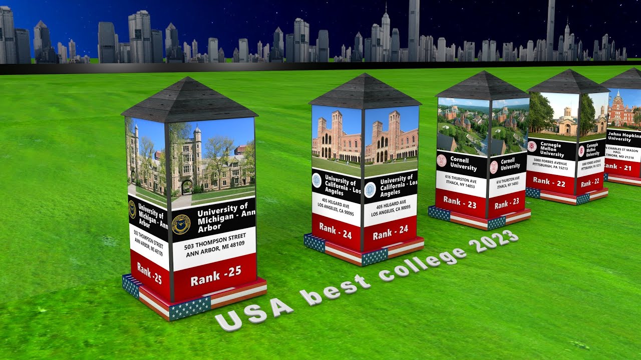 USA Best college 2023 || u.s. University Rankings 2023 - YouTube