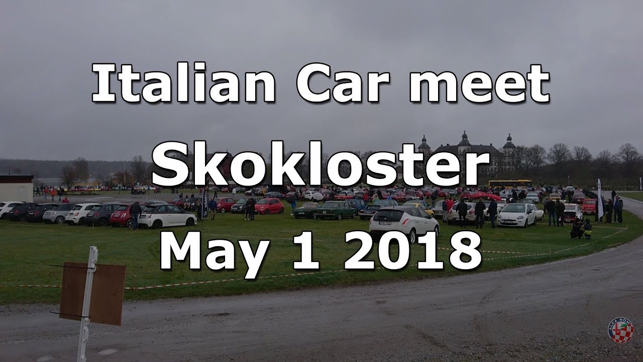 Alfa #1: Italian car meet at Skokloster May 1 2018 - YouTube