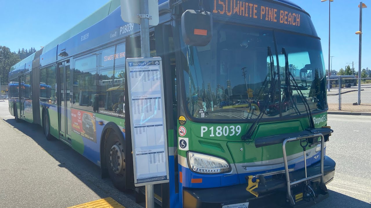 Port Coquitlam Translink New Flyer XDE60 P18039 on 150 White Pine Beach ...
