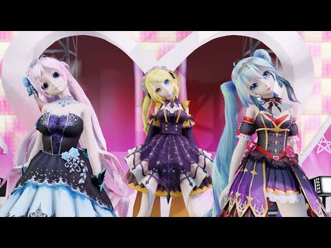 【MMD】「ライアーダンス」[Miku. Luka. Rin] - (720p)