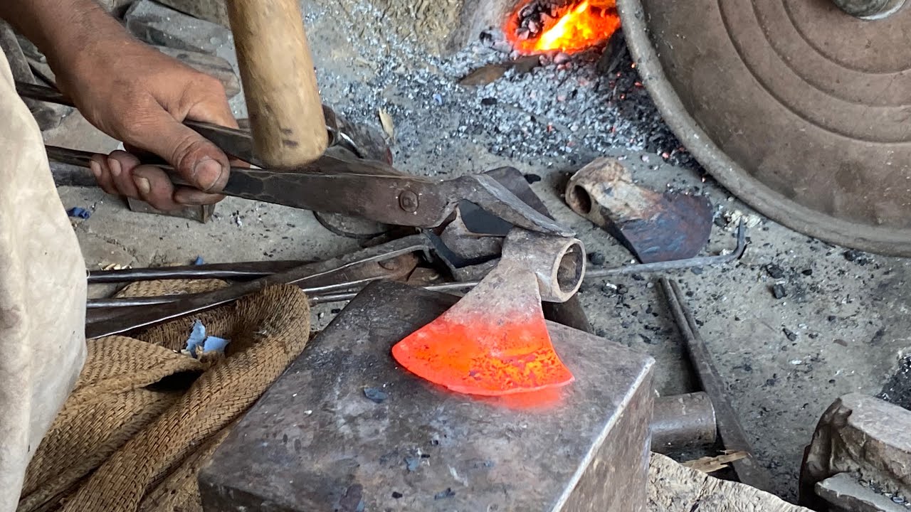 Blacksmith Hand Made Work || How to making axe amazing tools - YouTube