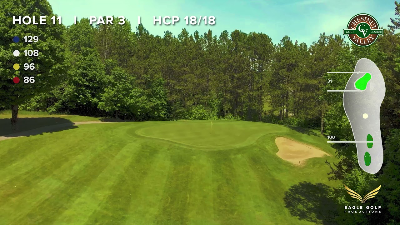 Hole 11 at Chestnut Valley Golf Course - YouTube