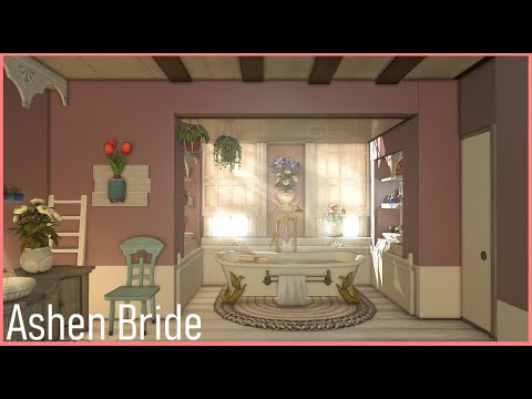 FFXIV House Tour: Ashen's Bride Shabby Chic Bathroom - YouTube