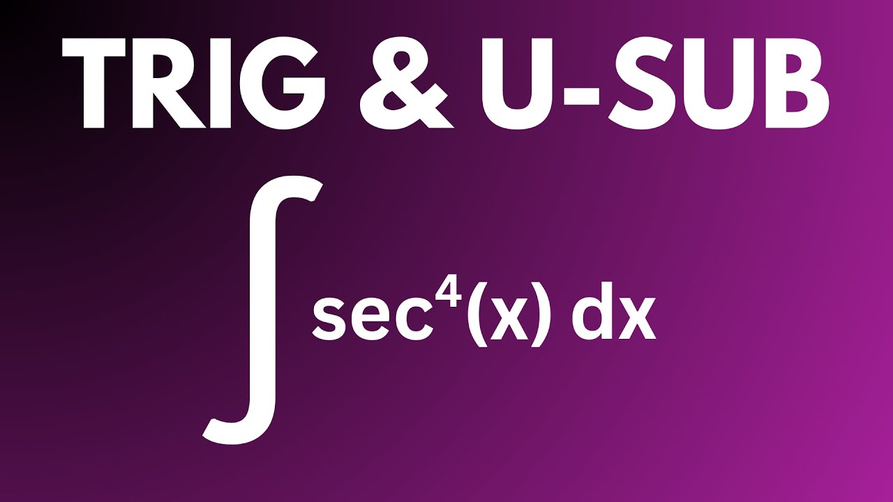 How to Integrate sec^4(x) dx Using Trig Identities (Step-by-Step) - YouTube