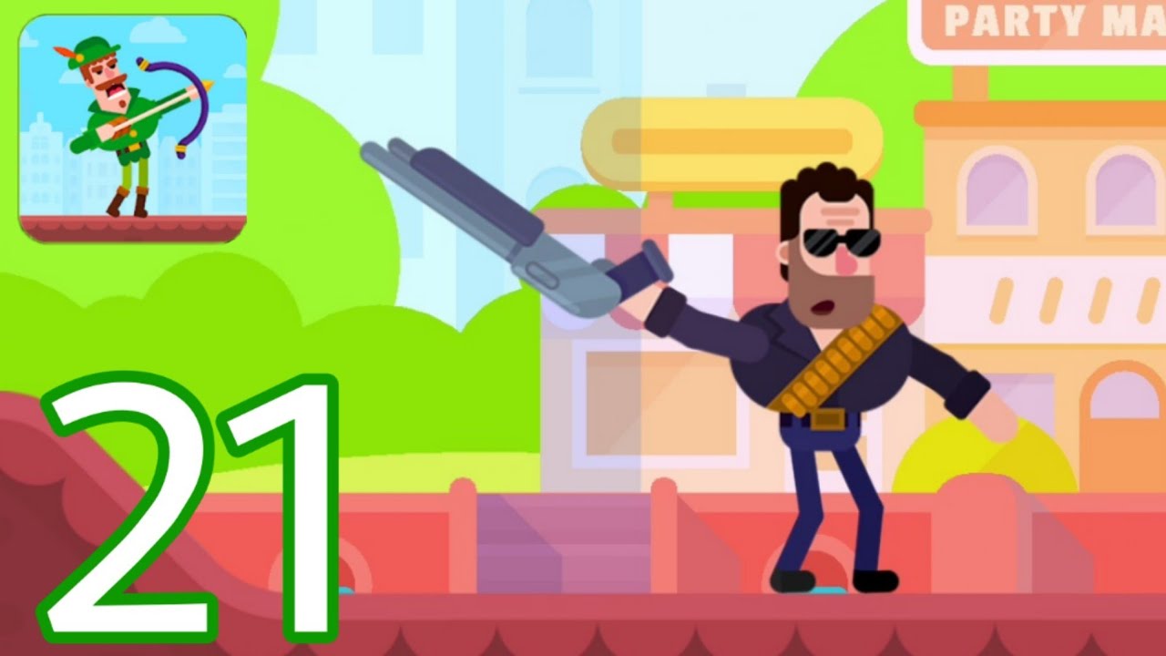 Bowmasters Gameplay Walkthrough Part - 21 T-666 (iOS,Android) - YouTube